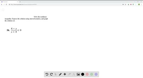 SOLVED Inequalities Involving Quotients Solve The Nonlinear Inequality Express The Solution