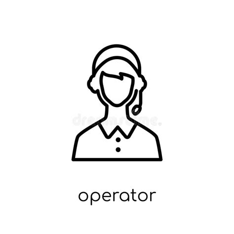 Operator Outline Black White Stock Illustrations 2 108 Operator