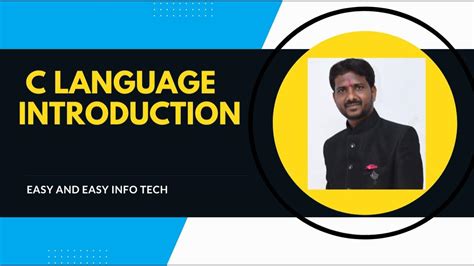 C Language Introduction Youtube