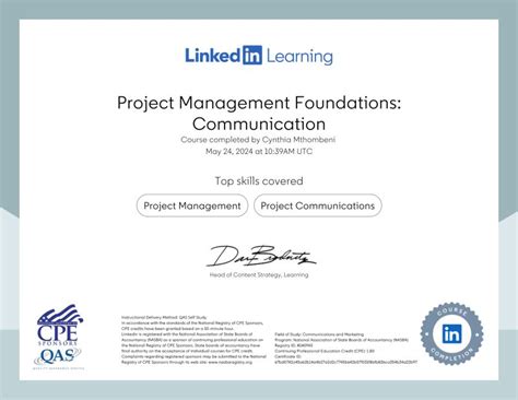 Cynthia Mthombeni On Linkedin Certificate Of Completion