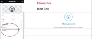 Icon Box Widget Elementor