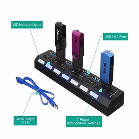 Ports Wired USB Hub 3 0 High Speed 7 Port Hub At Rs 170 Piece In Mumbai ID 26611229612