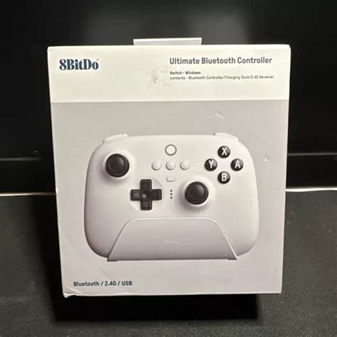 8bitdo Ultimate 24g Wireless Controller White Switch And Windows Open