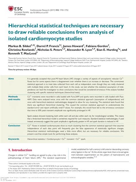 Pdf Hierarchical Statistical Techniques Are Necessary To Draw