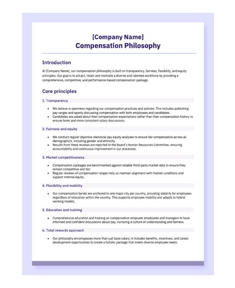 14 Compensation Philosophy Examples [ Free Template] Aihr