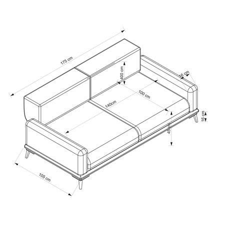 Plus 2li Koltuk Kumtaşı Ayak