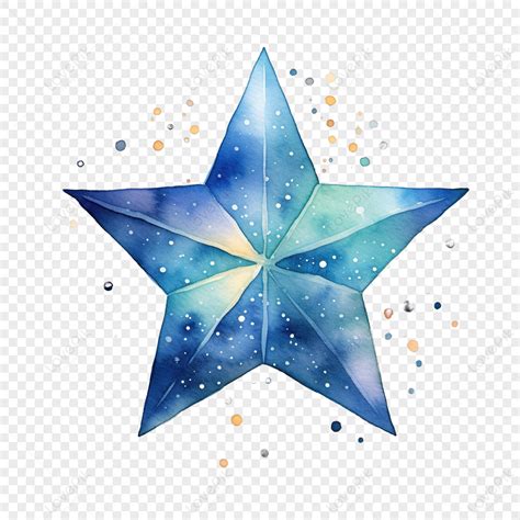 아름다운 수채화 별 클립 아트 Png카드꽃무늬 Png 일러스트 무료 다운로드 Lovepik