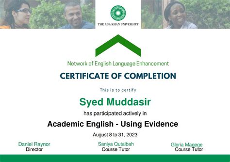Graduated With Academic English Using Evidence Syed Muddasir Mehdi