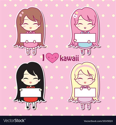 Four Cartoon Girls