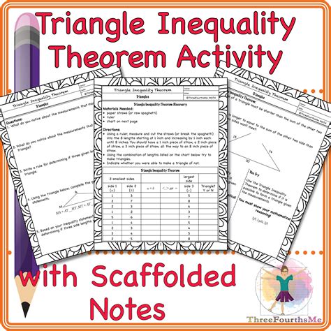 Triangle Inequality Theorem Activity With Scaffolded Notes By Teach Simple
