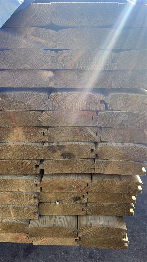 38x125 Tanalised Treated Loglap Cladding — Timber Diy