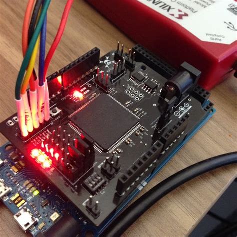 Spartan 6 Fpga Shield For Arduino Programmed From The Arduino Via Spi Arduino