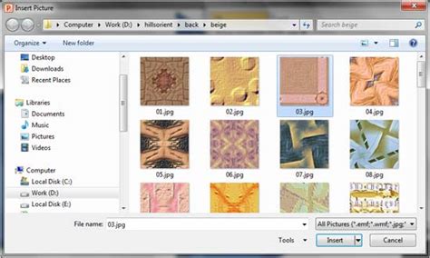 Texture Fills For Slide Backgrounds In PowerPoint For Windows