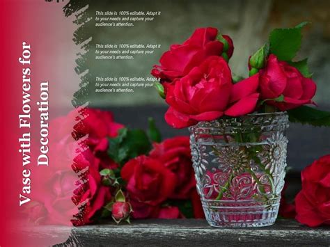 Vase With Flowers For Decoration Ppt Powerpoint Presentation