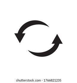 Rotation Arrow Icon Vector Illustration Stock Vector Royalty Free Shutterstock