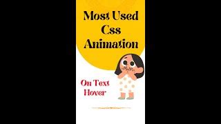 Very Cool Underline Button Hover Animation In CSS Tut Doovi
