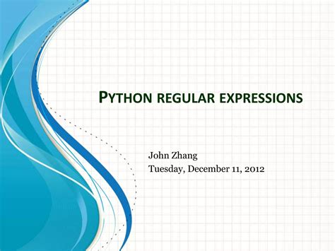 Python Advanced 2 Regular Expression In Python Ppt