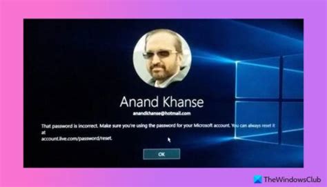 That Password Is Incorrect Error During Windows Sign In