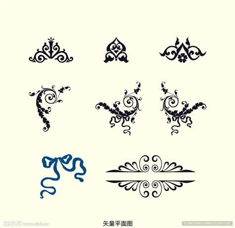 花纹设计图 花边花纹 底纹边框 设计图库 昵图网