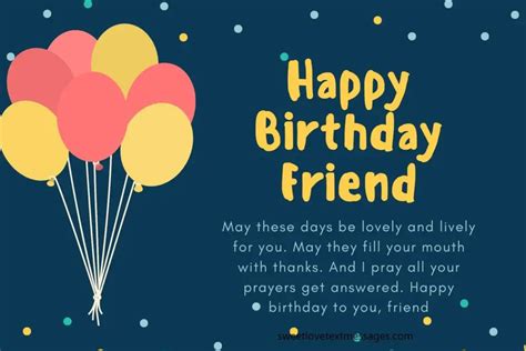 Birthday Wishes For Friend Male Happy Birthday Guy Love Text Messages