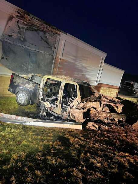 Driver Charged After Pickup Truck Slams Into Building Bursts Into Flames