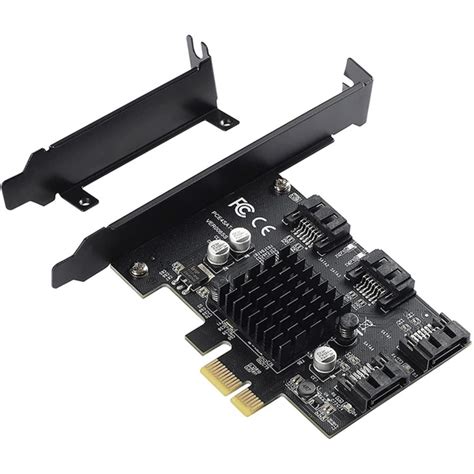 Карта PCIe SATA 4 порта плата расширения контроллера PCIe SATA - купить ...