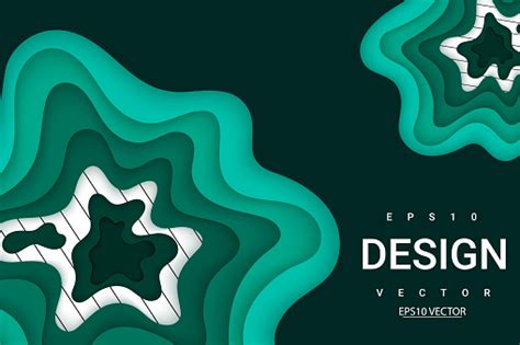 종이 잘라 모양3d 추상 배경 수직 배너입니다 0명에 대한 스톡 벡터 아트 및 기타 이미지 0명 개념 광고 Istock