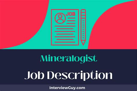 Mineralogist Job Description Updated For 2026