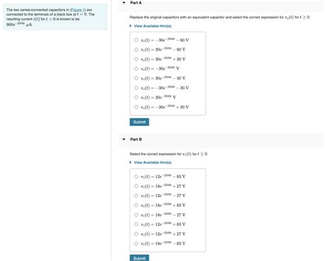 [solved] The Two Series Connected Capacitors In Figur