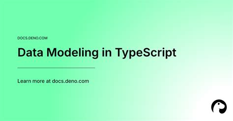 Data Modeling In Typescript
