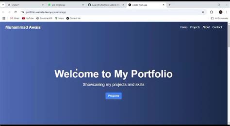Muhammad Awais On Linkedin Webdevelopment Portfolio Nextjs Tailwindcss Github Vercel