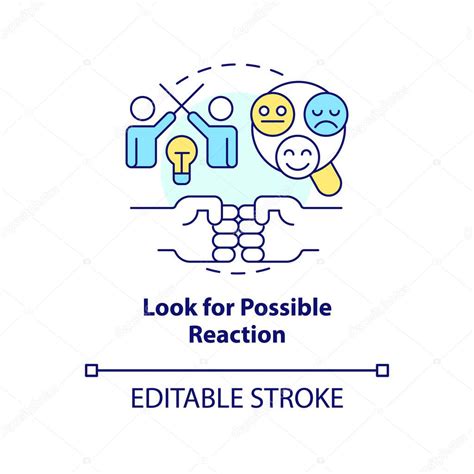 Look For Possible Reaction Concept Icon Customer Behavior Trend Evaluation Abstract Idea Thin