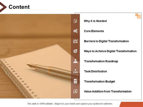 Content Value Addition From Transformation Ppt Powerpoint Presentation Outline Slide