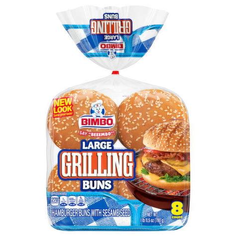 Bimbo Hamburger Buns With Sesame Seed Large Smart And Final