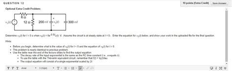 solved optional extra credit problem determine v o t for