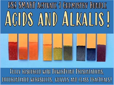 Acids And Alkalis Smart Activate 1 Ks3 Chemistry Bundle Teaching Resources
