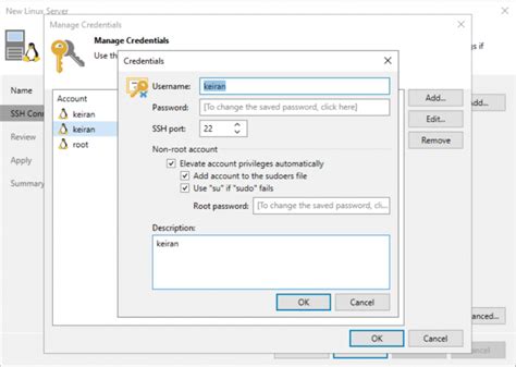 failed to configure linux server veeam backup and recovery ready set virtual