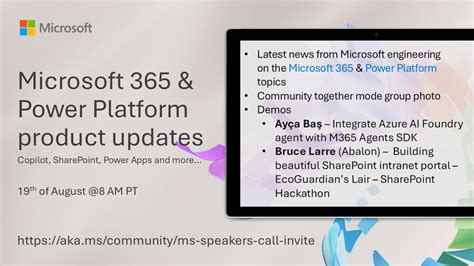 Microsoft 365 And Power Platform Call Microsoft Speakers C