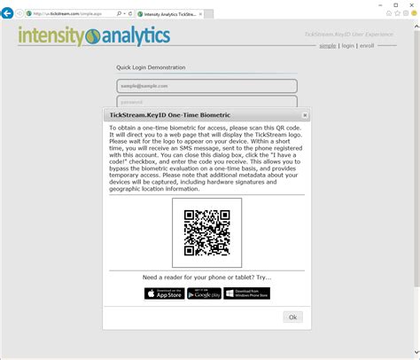 User Experience Demonstration Intensity Analytics Documentation