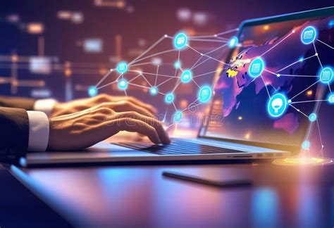 Internet Network Technology Digital Software Development Stock Illustration Illustration Of