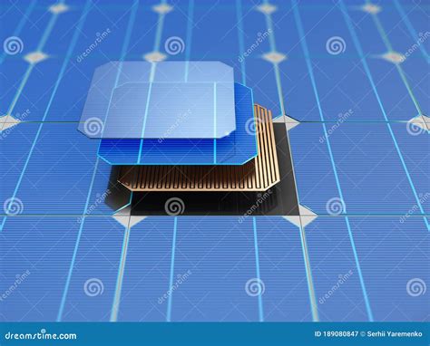 Structure Of The Solar Panel Stock Illustration Illustration Of Monocrystalline Renewable