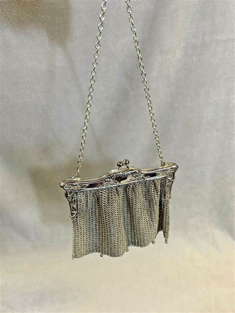 Vintage 1920s Silver Mesh Evening Bag Beautifully Preserved Traders