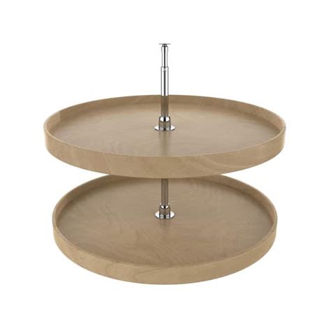 Rev A Shelf In Natural Wood Full Circle Lazy Susans Shelf LD NW The Home Depot