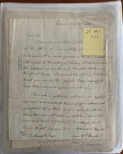 Judge William Collis Meredith Remarkable Archive Collection Spanning From 1834 To 1895 61