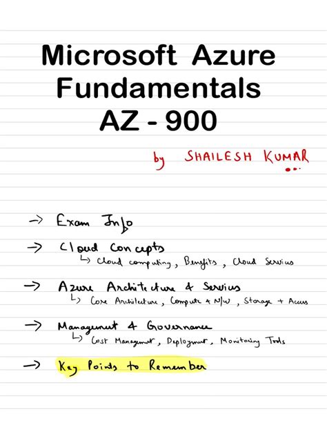 Microsoft Azure Az 900 Notes Pdf Cloud Computing Microsoft Azure