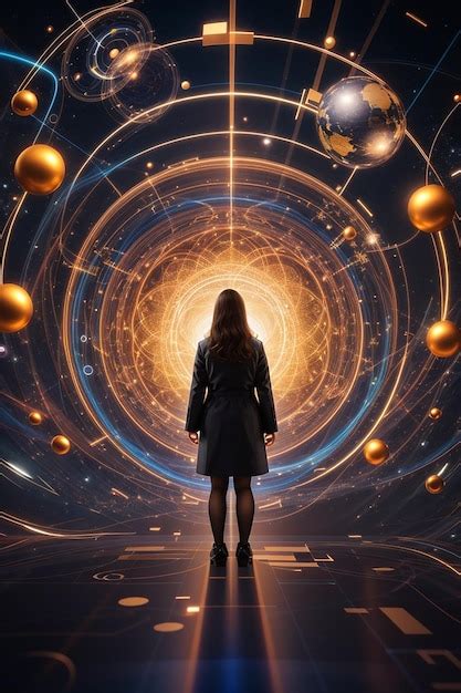 Premium AI Image Quantum Visualizing The Uncertainty Of Quantum Mechanics Through Creative