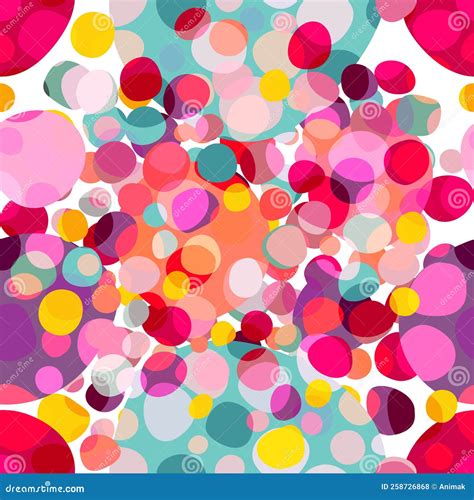 Colored Circle Seamless Pattern Vector Stock Vector Illustration Of Colored Circle Seamless Pattern Vector Stock Vector Illustration Of