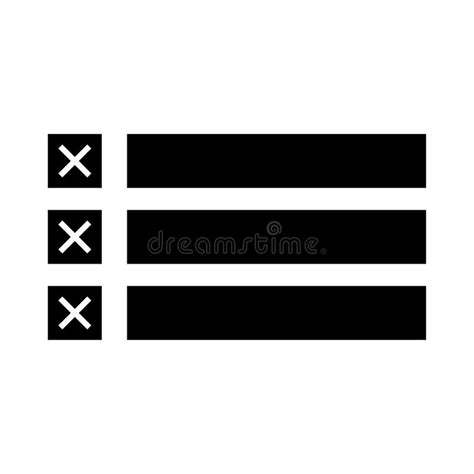 Check List Icon Checklist Menu Vector Illustration Eps 10 Stock