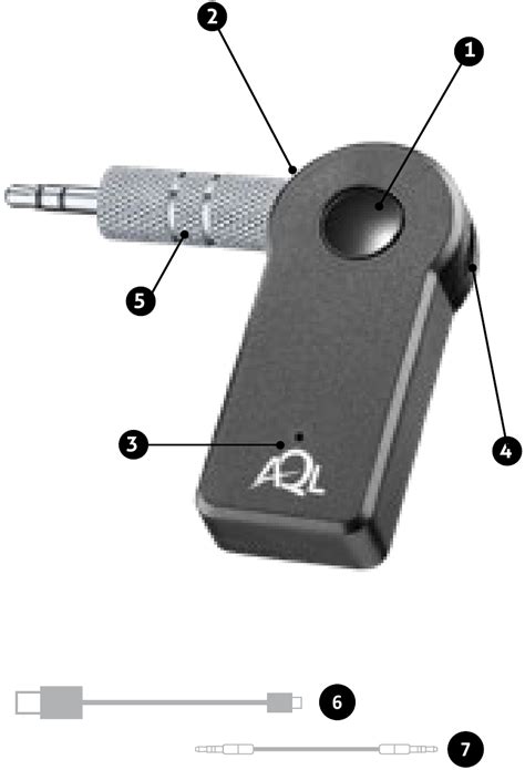 Aql Audio Receiver 35mm Bluetooth Dongle Quick Start Guide Manualslib