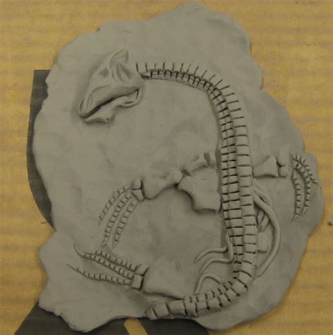Clay Sculpted Fossil By Oorustedsilveroo On Deviantart
